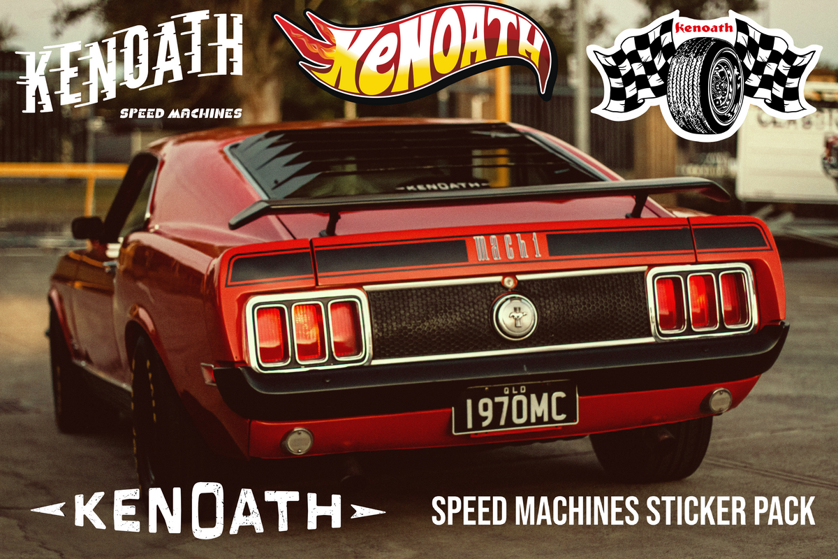 The Kenoath Speed Machine Sticker Pack