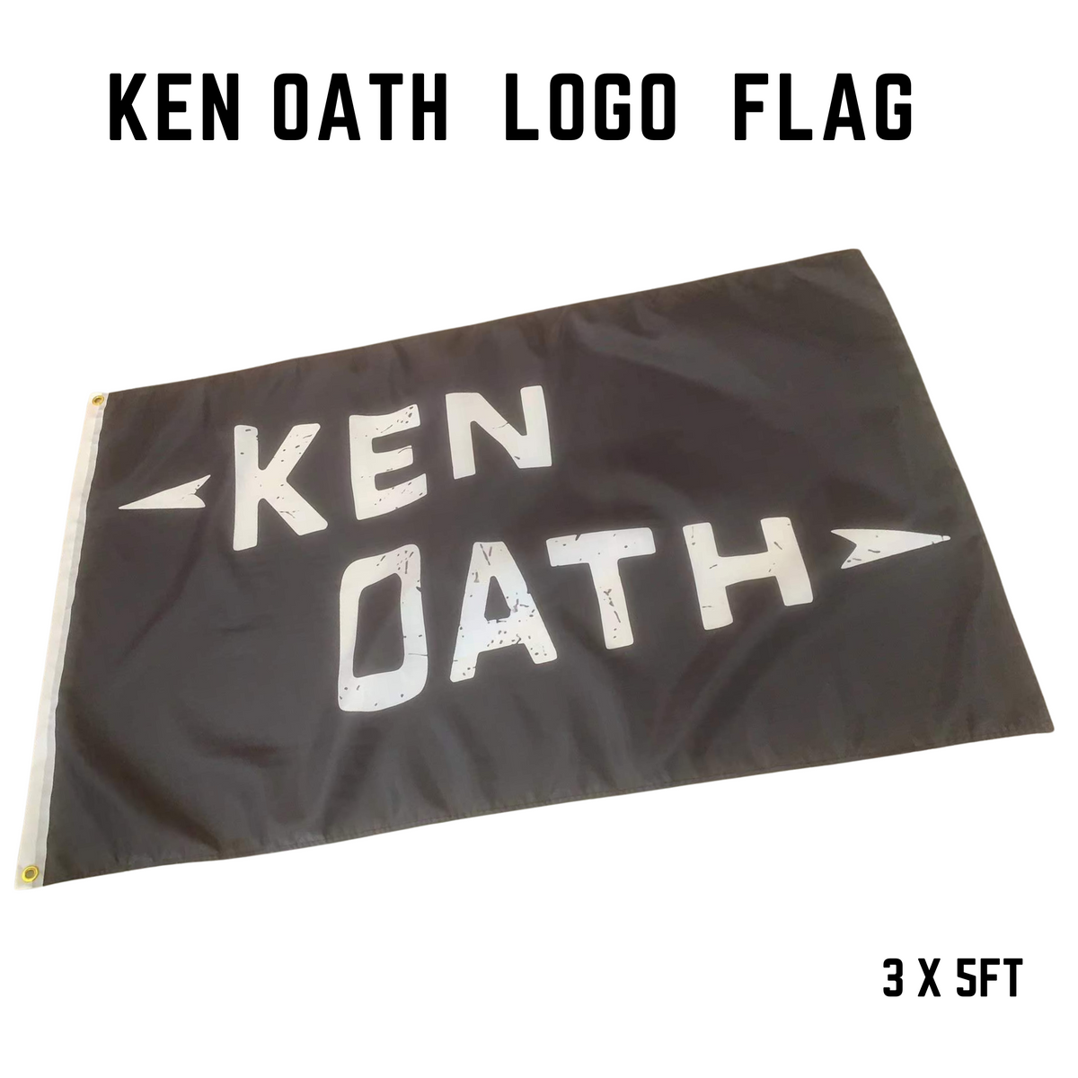 The Kenoath Large Flag - Black