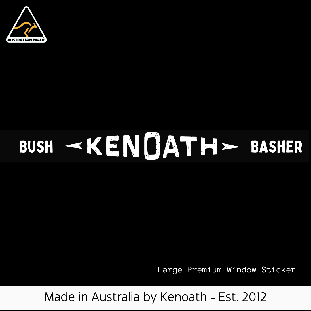 The Kenoath Bush Basher - Large Window Sticker