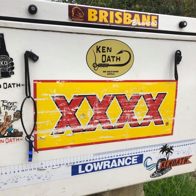 The Kenoath Surf Angler Sticker- Ken Oath